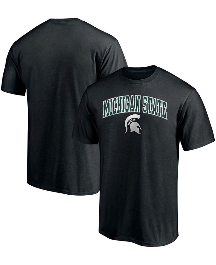 Fanatics Men's Black Michigan State Spartans Logo Campus T-shirt - Macy's