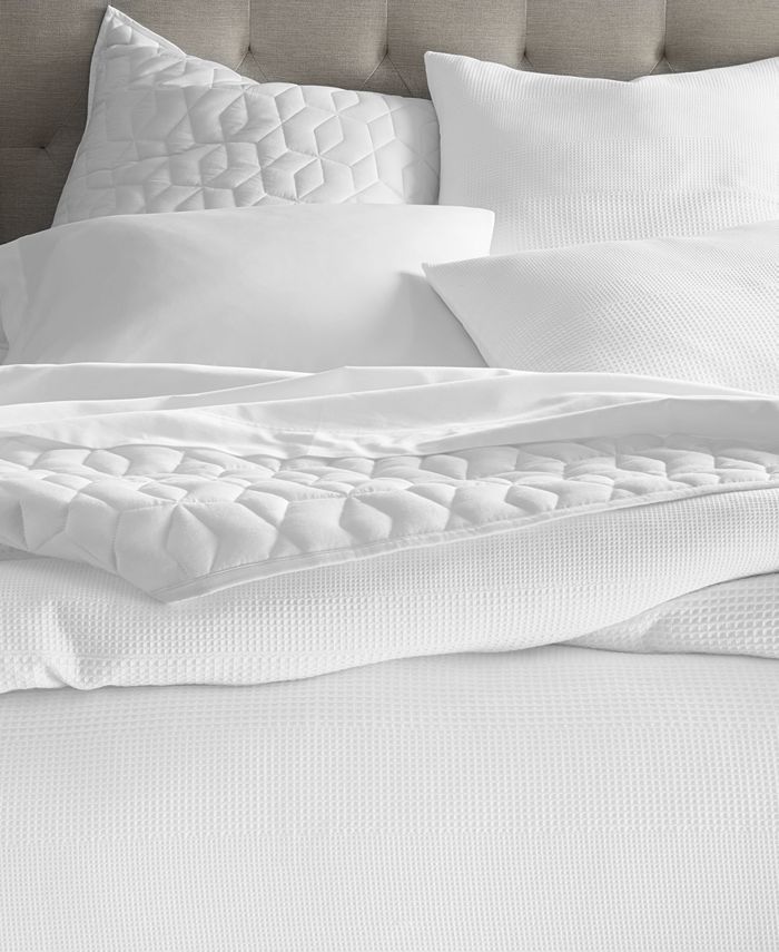 Oake Mixed Waffle 3-Pc. Comforter Set, Full/Queen, Created for Macy's ...