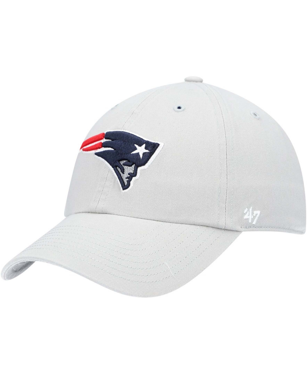 Click here for Mens Gray New England Patriots Clean Up Adjustable... prices