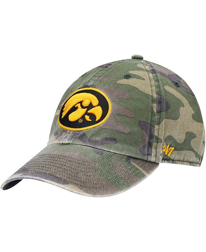 '47 Brand Men's Camo Iowa Hawkeyes Clean Up Core Adjustable Hat - Macy's