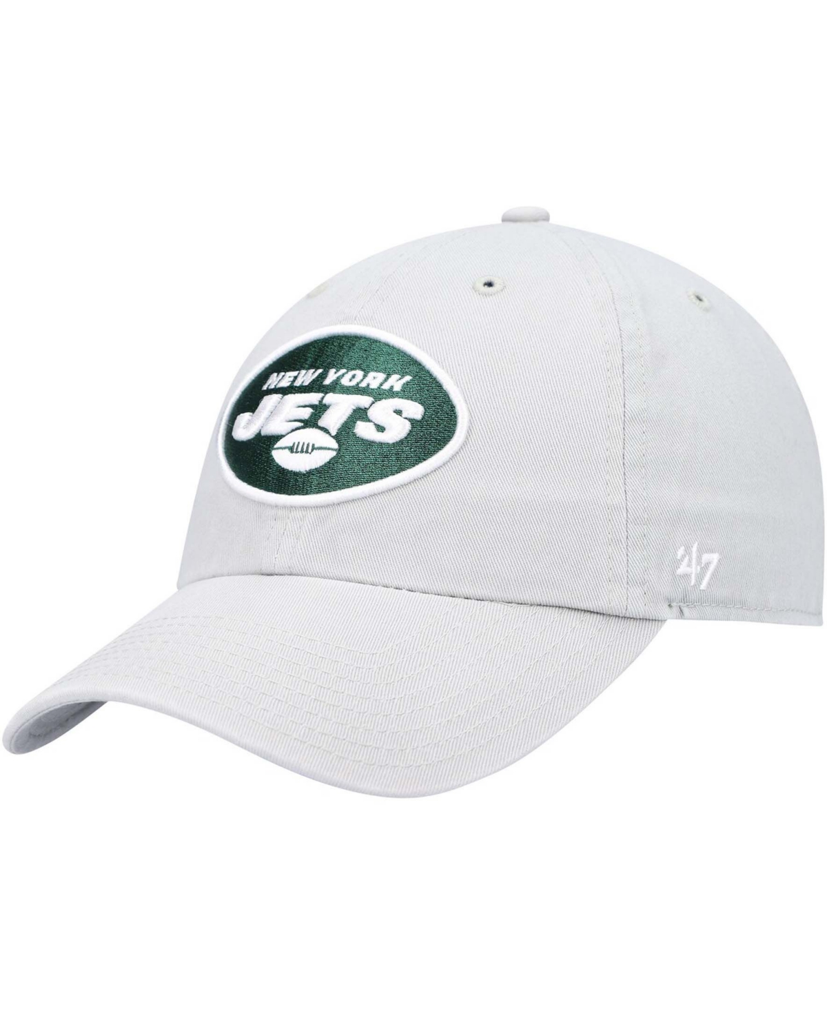 Click here for Mens Gray New York Jets Clean Up Adjustable Hat -... prices