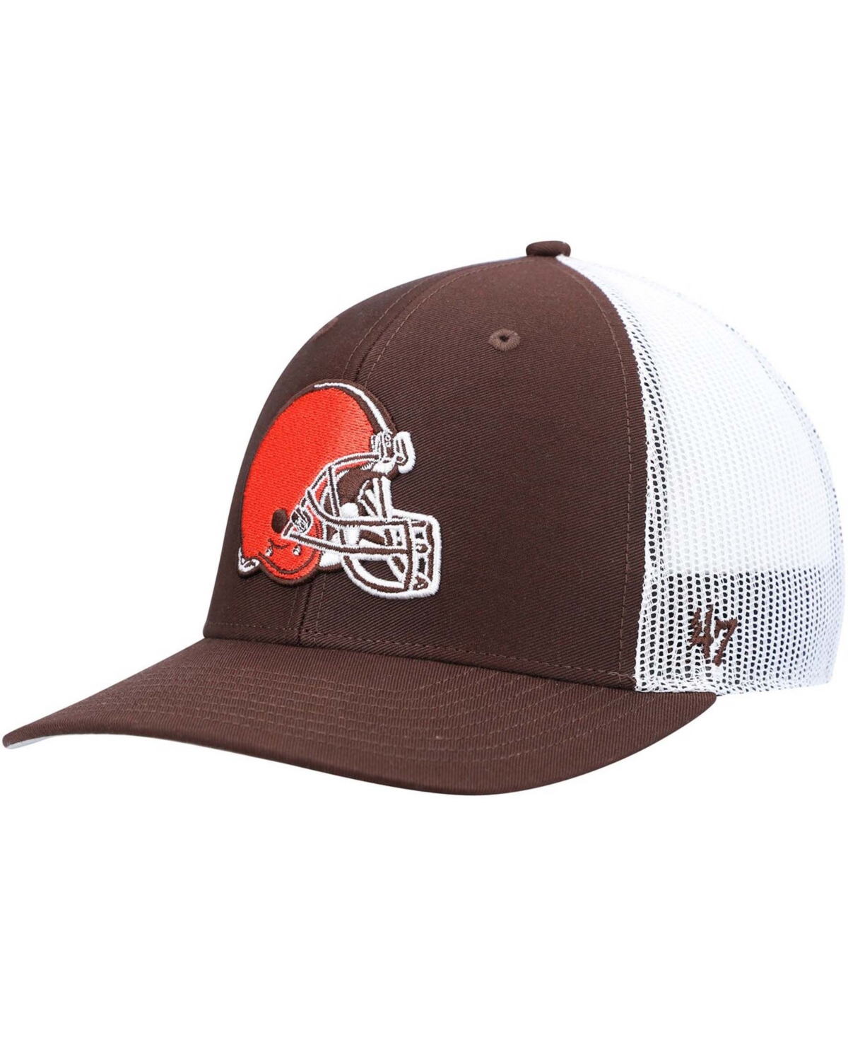 Click here for Mens Brown  White Cleveland Browns Trucker Snapbac... prices