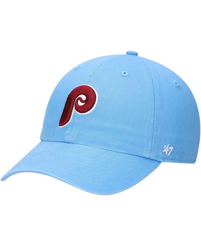 '47 Brand Men's Light Blue Philadelphia Phillies Logo Cooperstown ...
