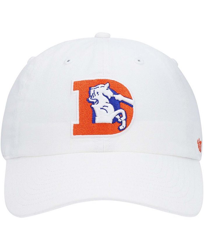 '47 Brand Men's White Denver Broncos Clean Up Legacy Adjustable Hat ...