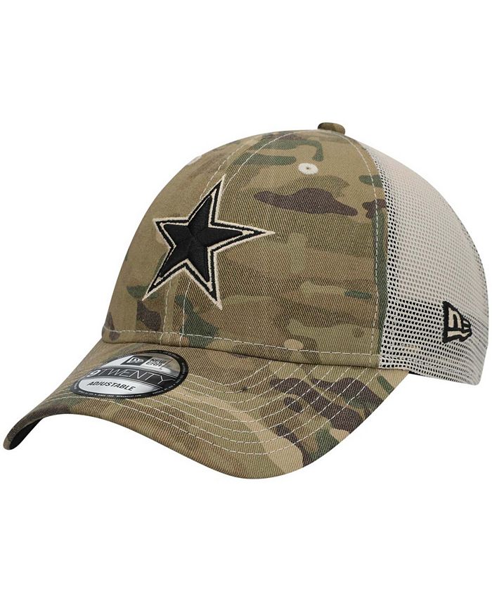 New Era Men's Camo Trucker 9Twenty Snapback Hat - Macy's