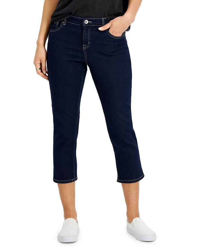 Style & Co Petite Mid-Rise Curvy Capris, Created for Macy's - Macy's