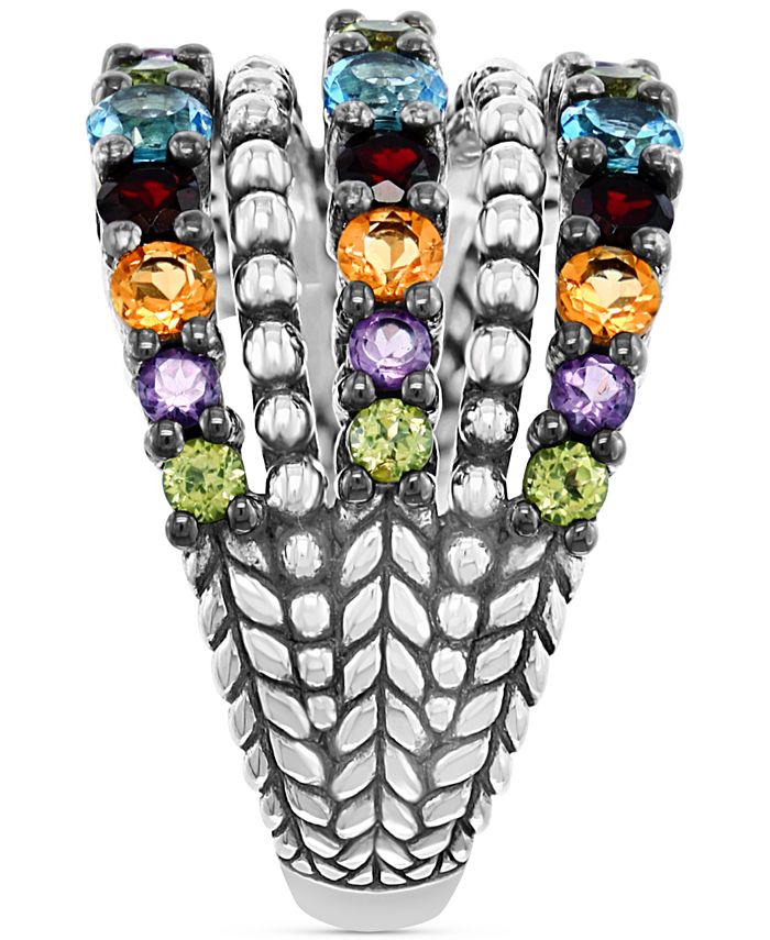 EFFY Collection EFFY® Multi-Gemstone Multirow Statement Ring (2-5/8 ct ...