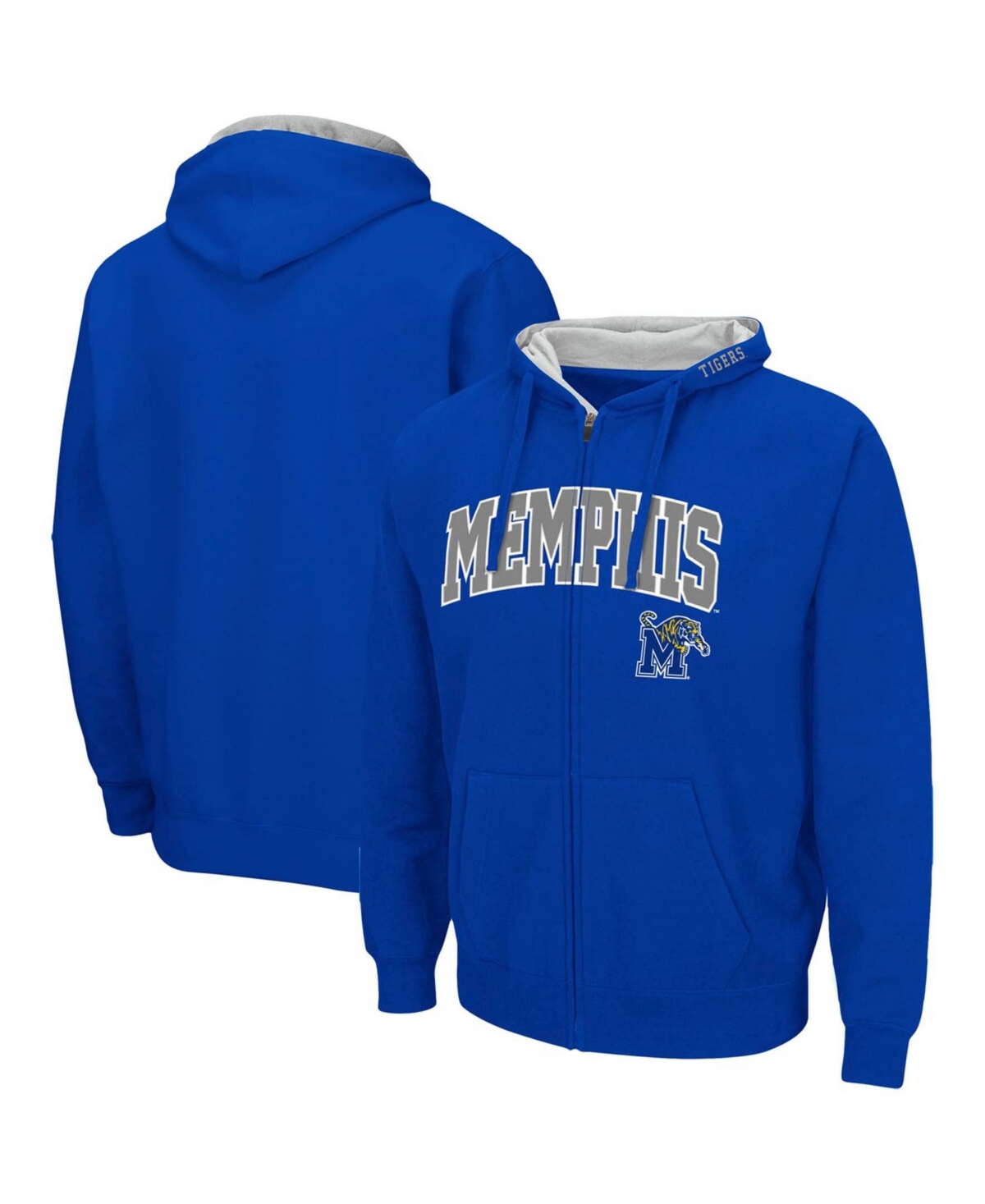 Click here for Mens Royal Memphis Tigers Arch Logo 3.0 Full-Zip H... prices