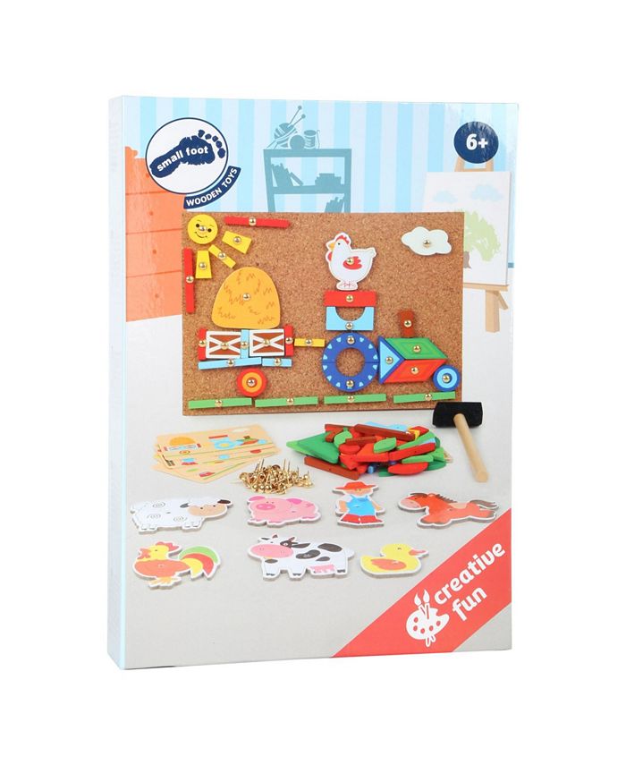 Legler USA Small Foot Wooden Toys Farm Theme Hammer Arts and Crafts ...