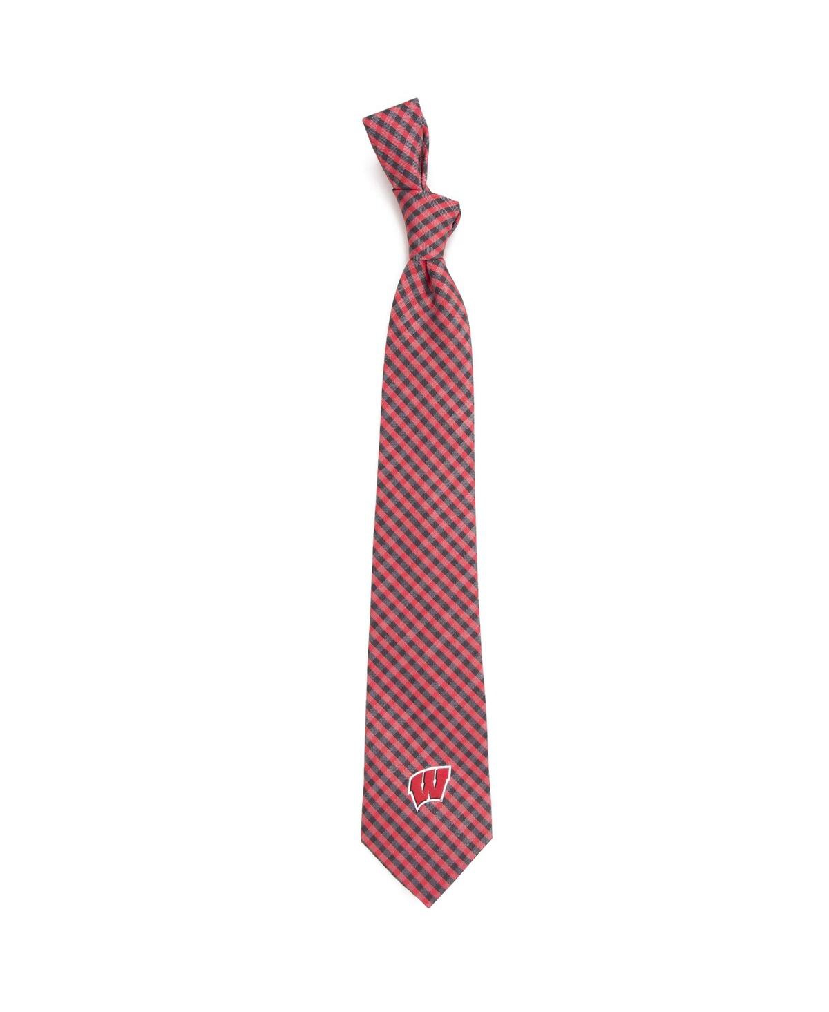 Click here for Mens Wisconsin Badgers Gingham Tie - Red prices