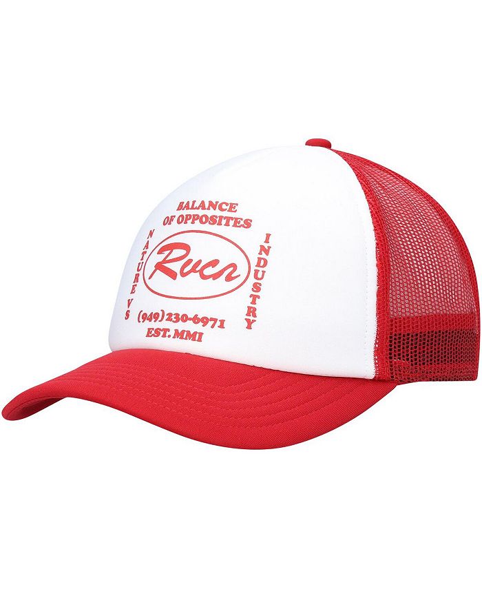 RVCA Men's Red Foam Trucker Snapback Hat - Macy's