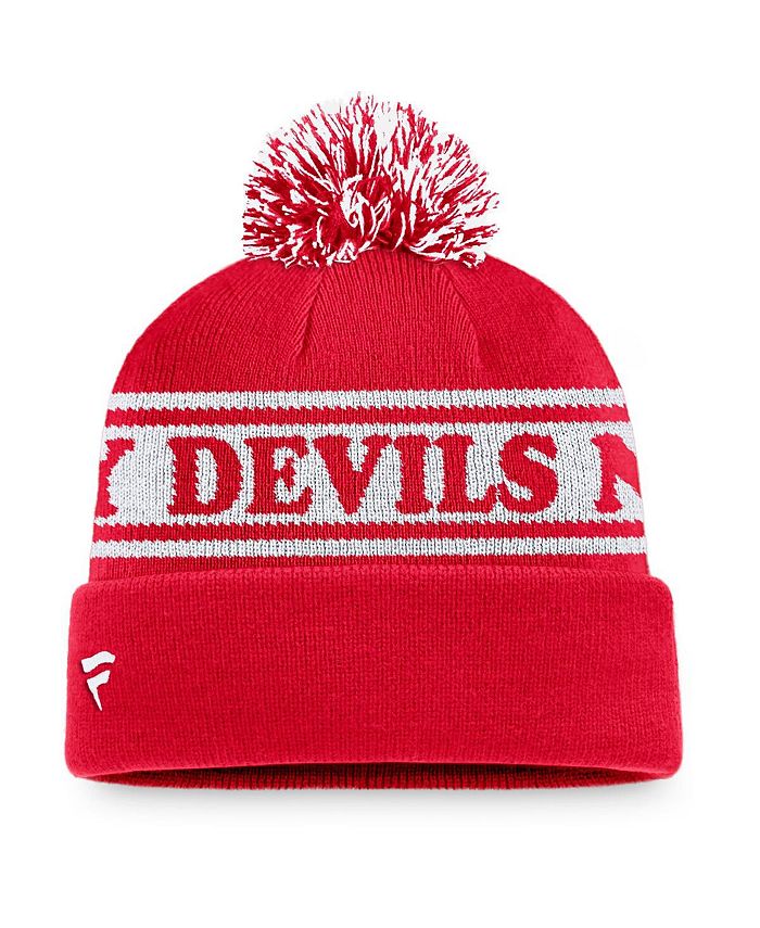 Fanatics Men's Red New Jersey Devils Vintage Sport Resort Cuffed Knit ...