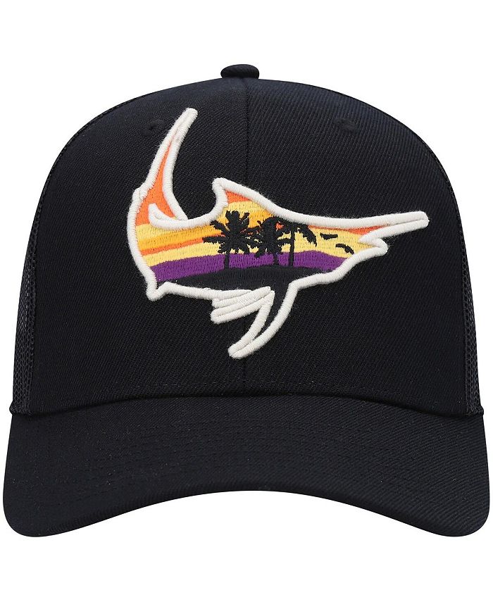 Local Crowns Men's Black Marlin Fish Collection Island Views Trucker ...