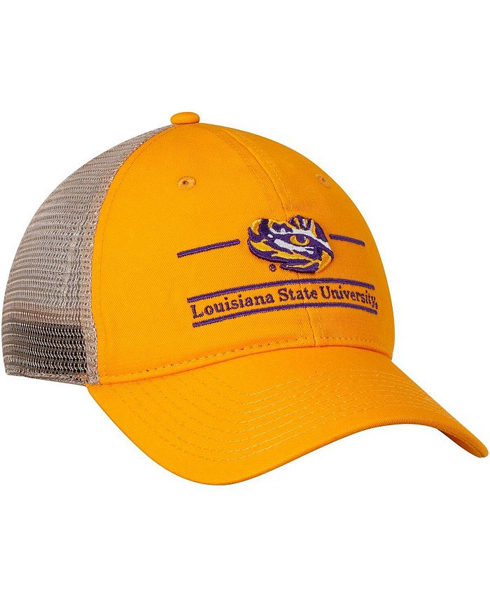 Game Men's Gold-Tone LSU Tigers Logo Bar Trucker Adjustable Hat - Macy's
