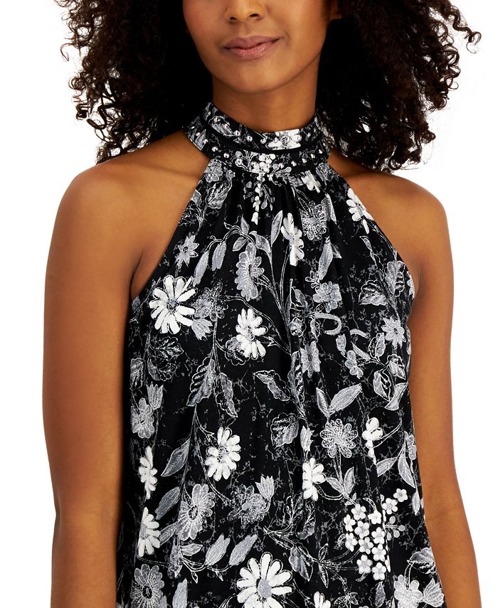 INC International Concepts Studded Halter Top, Created for Macy's - Macy's