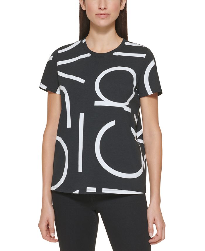 Calvin Klein Short Sleeve Logo Print T-Shirt - Macy's