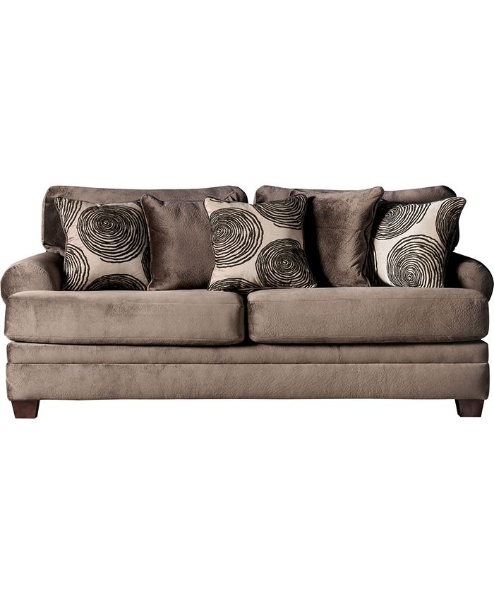 Furniture of America Beltrand Recessed Arm Sofa - Macy's