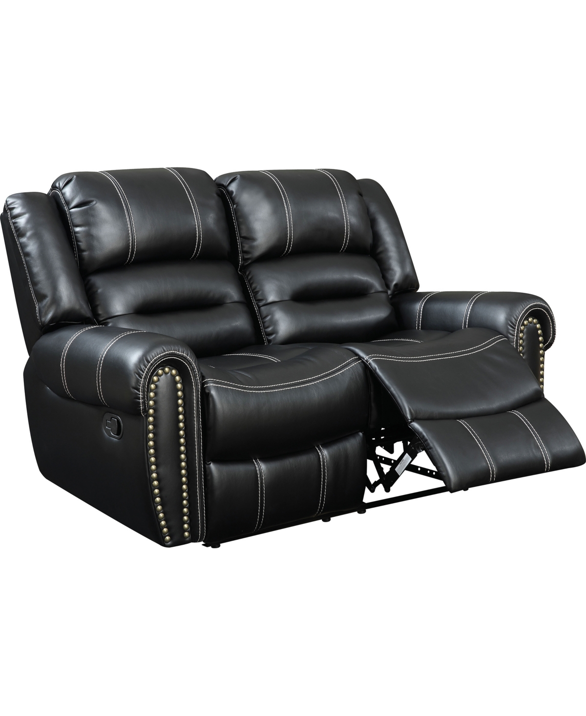 Click here for Morri Reclining Loveseat - Black prices