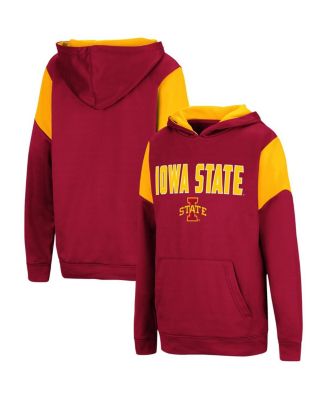 Big Boys Cardinal Iowa State Cyclones VF Cut Sew Pullover Hoodie - Macy's