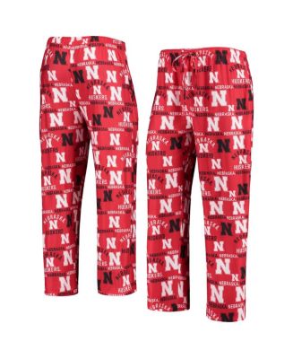 Men's Scarlet Nebraska Huskers Flagship Allover Print Sleep Pants - Macy's