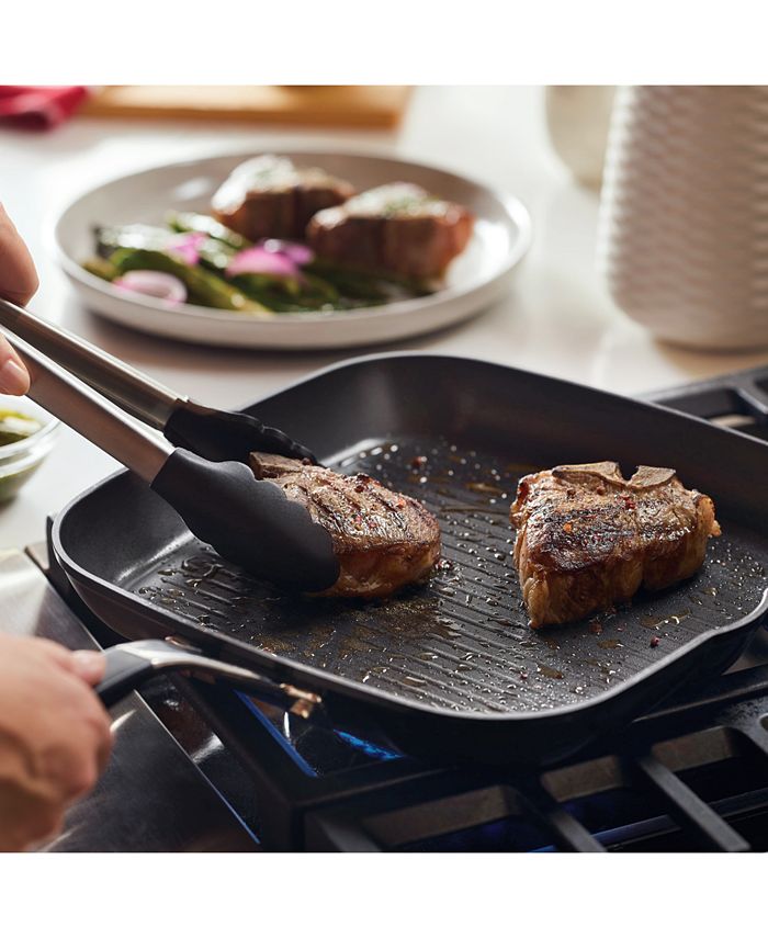 KitchenAid Hard Anodized 11.25" Square Grill Pan - Macy's