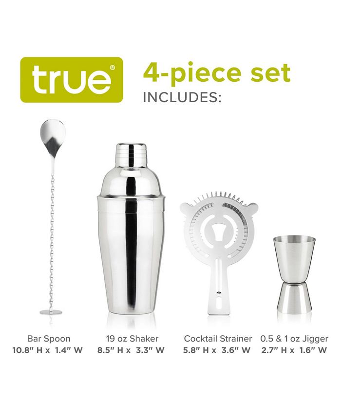 True Brands Fortify Stainless Steel Barware Set - Macy's
