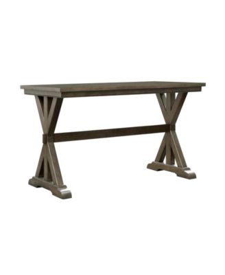 Denman Bar Height Trestle Table - Macy's
