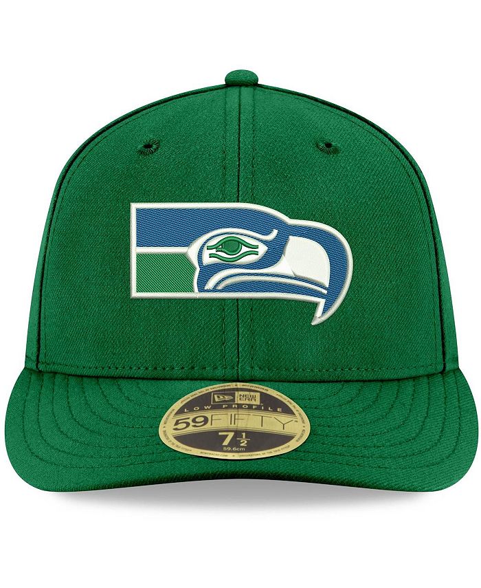 New Era Men's Green Seattle Seahawks Omaha Throwback Low Profile ...