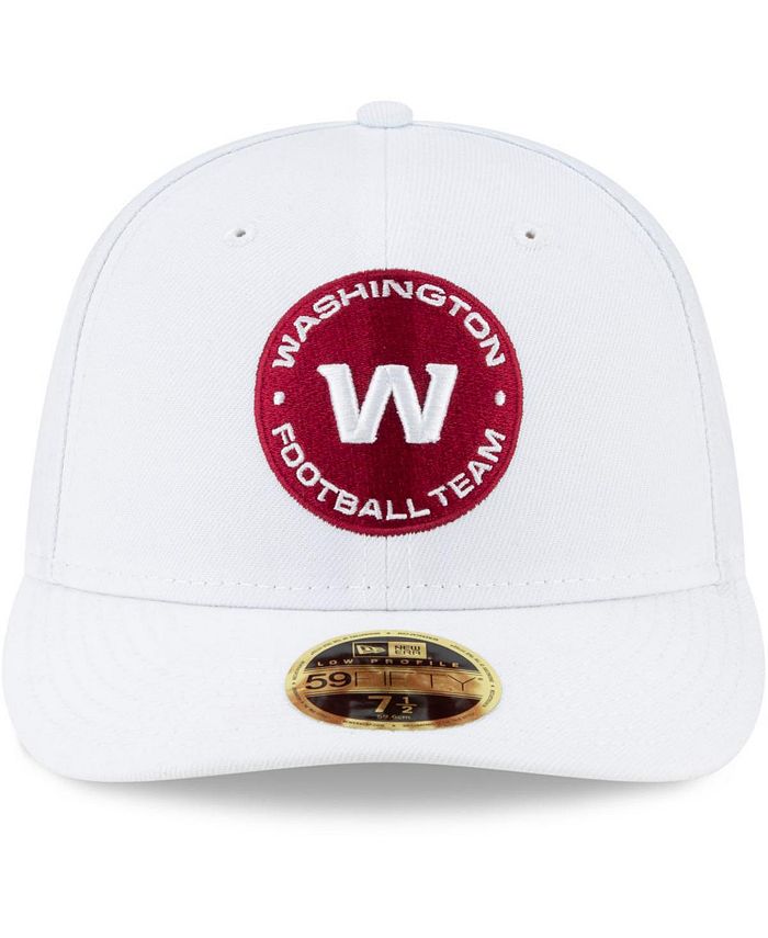 New Era Men's White Washington Football Team Circle Essential 59FIFTY ...