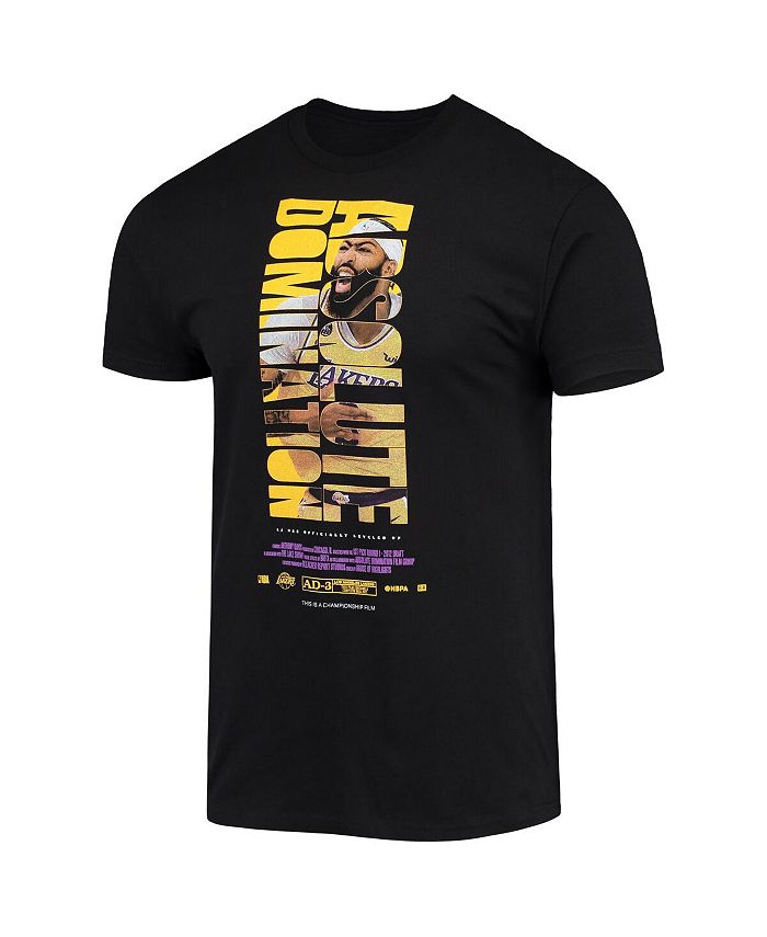 House of Highlights Men's Anthony Davis Black Los Angeles Lakers Check ...