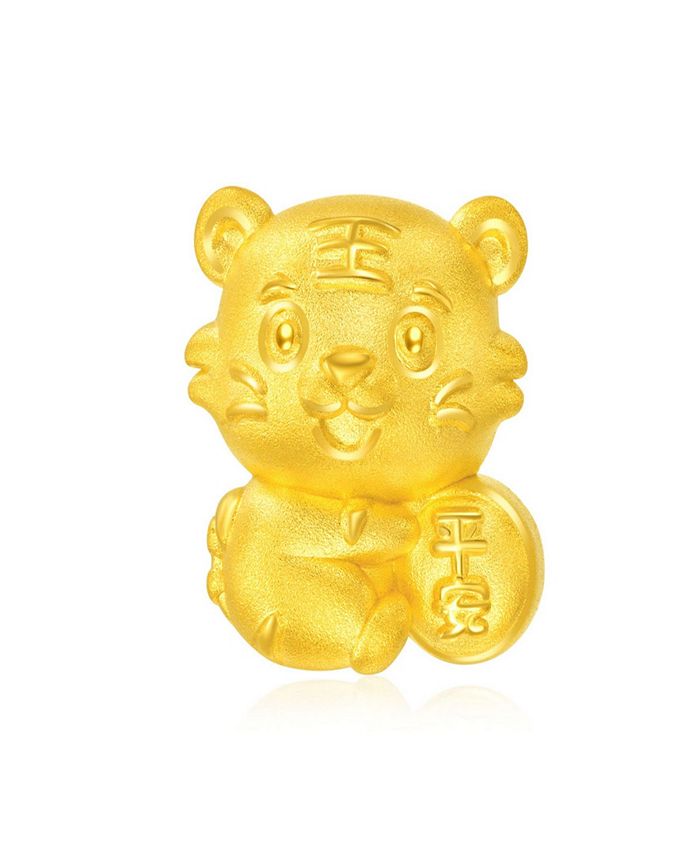 Chow Tai Fook Year of Tiger Charm in 24K Gold - Macy's