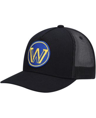 Men's Black Golden State Warriors Sport Logo Trucker Snapback Hat - Macy's