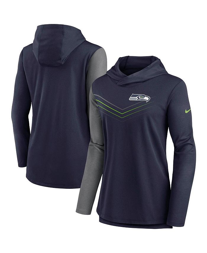 Nike Women's College Navy and Heathered Charcoal Seattle Seahawks ...
