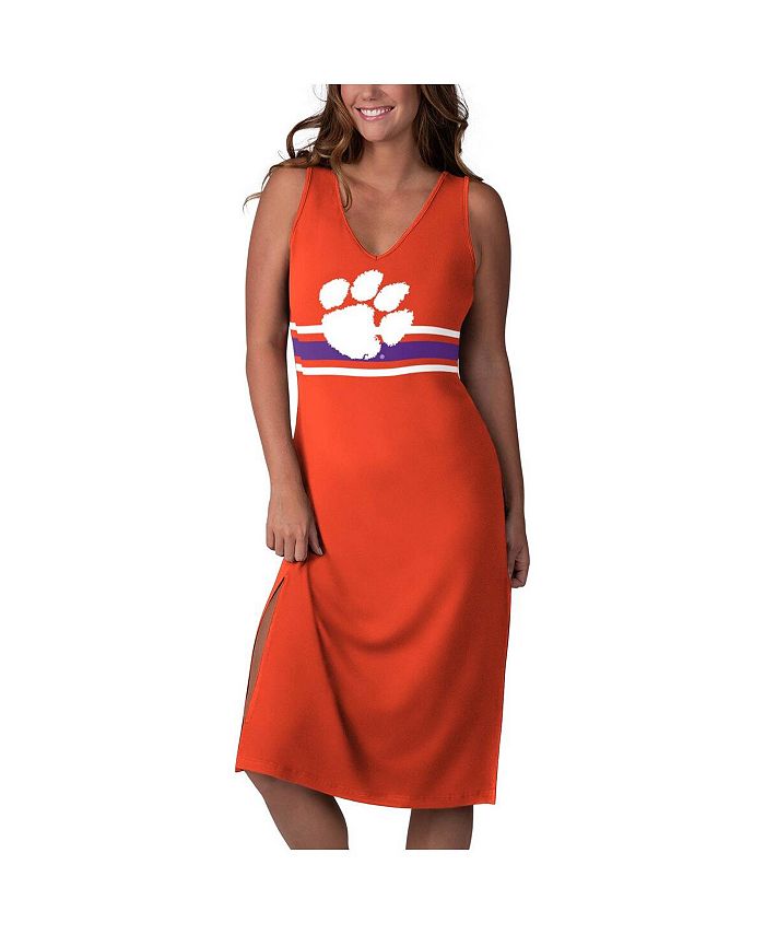 G-III 4Her by Carl Banks Women's Orange Clemson Tigers Opening Day Maxi ...