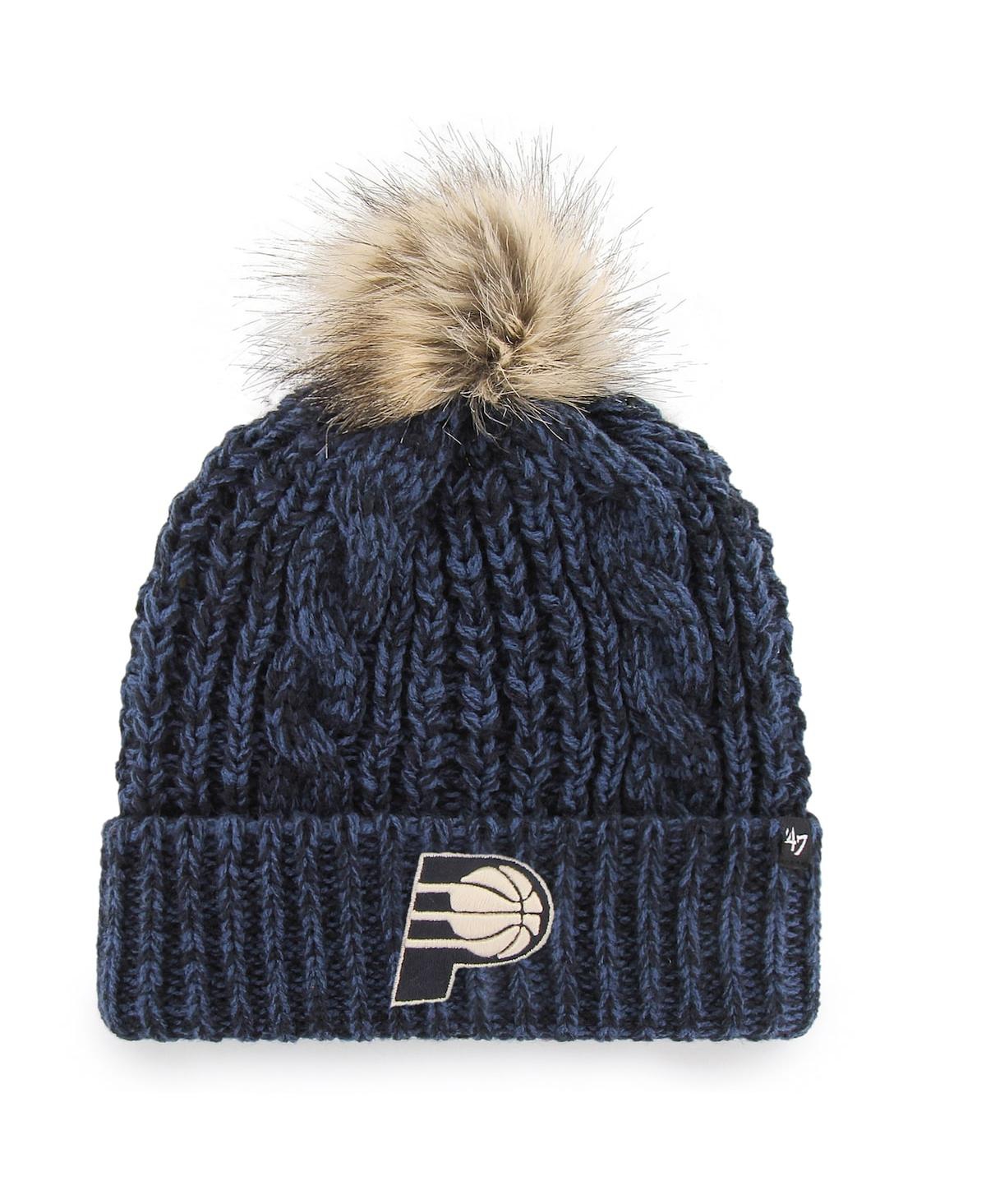 Click here for Womens Navy Indiana Pacers Meeko Cuffed Knit Hat w... prices