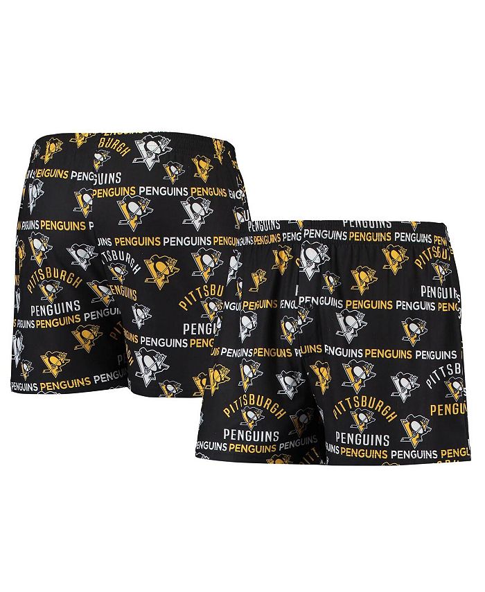 Concepts Sport Men's Black Pittsburgh Penguins Flagship Allover Print ...