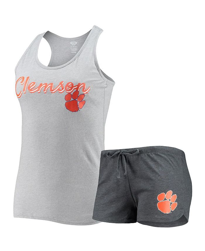 Concepts Sport Women's Heathered Gray, Charcoal Clemson Tigers Anchor ...