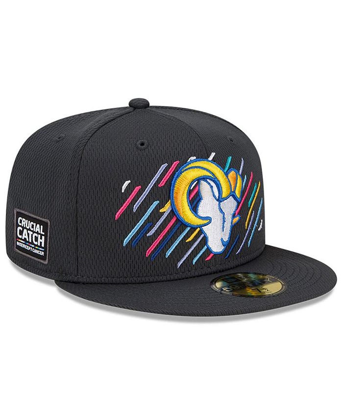 New Era Men's Charcoal Los Angeles Rams 2021 NFL Crucial Catch 59FIFTY ...