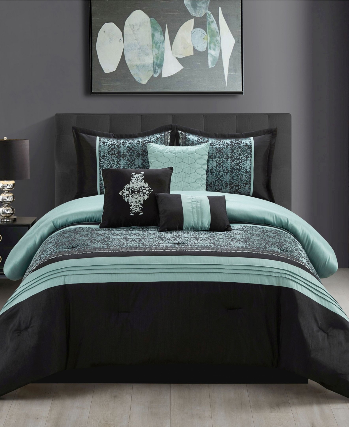Click here for Stratford Park Charley 7-Piece Comforter Set  Quee... prices