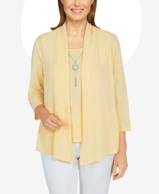 Plus Size Classics Onion Skin Two for One Top - Macy's