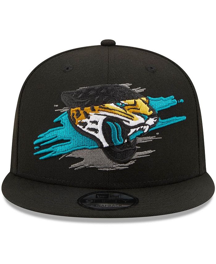 New Era Men's Black Jacksonville Jaguars Logo Tear 9FIFTY Snapback Hat ...