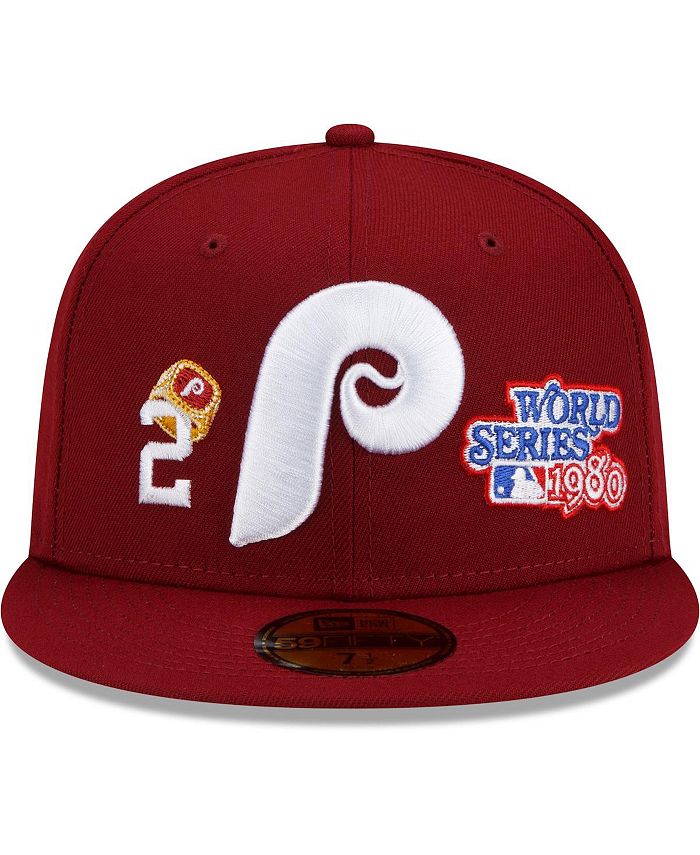New Era Men's Red Philadelphia Phillies 2x World Series Champions Count ...
