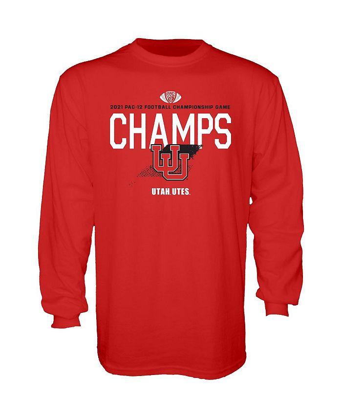 Blue 84 Men's Red Utah Utes 2021 PAC-12 Football Conference Champions ...