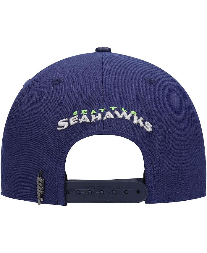 Pro Standard Men's College Navy Seattle Seahawks Logo II Snapback Hat ...
