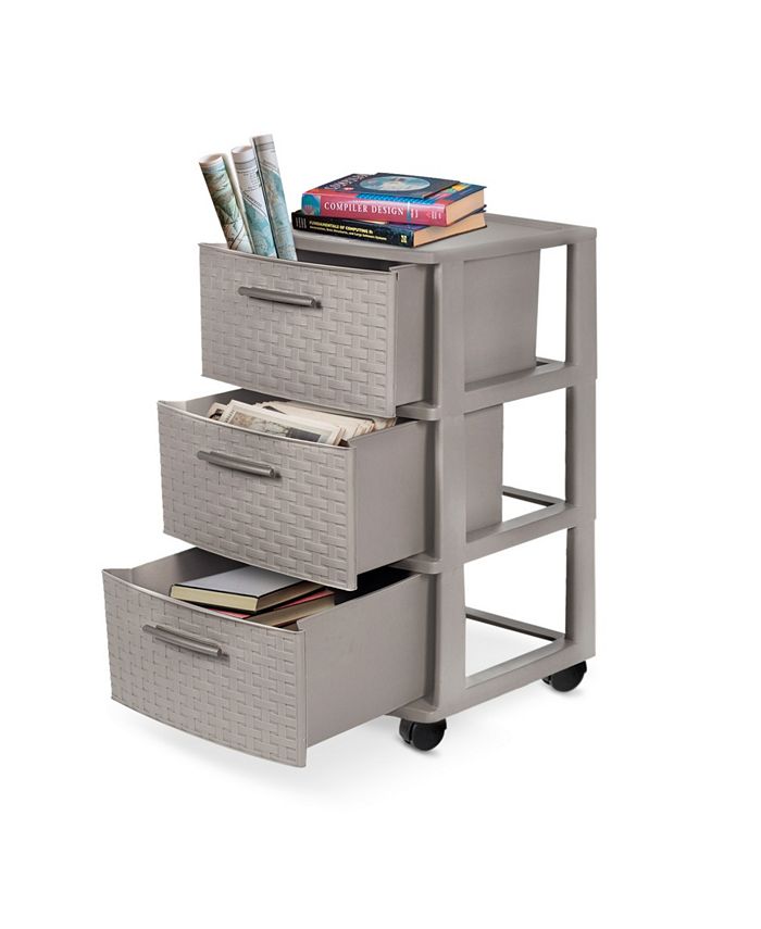 MQ Infinity 3-Drawer Rolling Storage Cart - Macy's