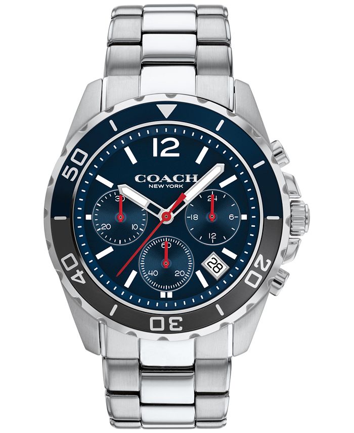 COACH Men's Kent Stainless Steel Bracelet Watch 44mm - Macy's