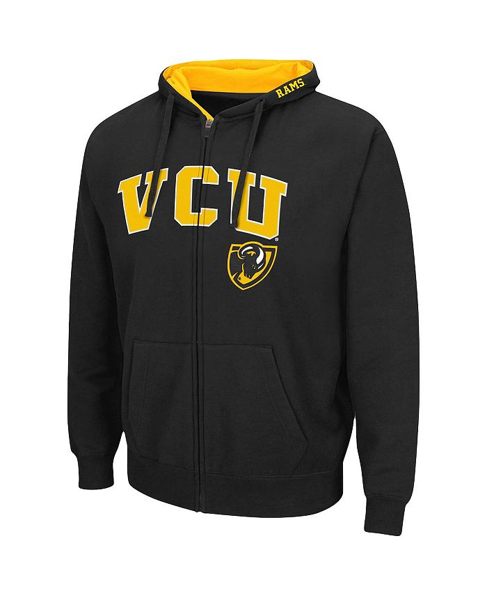 Colosseum Men's Black VCU Rams Arch Logo 3.0 Full-Zip Hoodie - Macy's