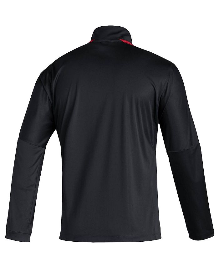adidas Men's Black Nebraska Huskers 2021 Sideline Quarter-Zip Jacket ...
