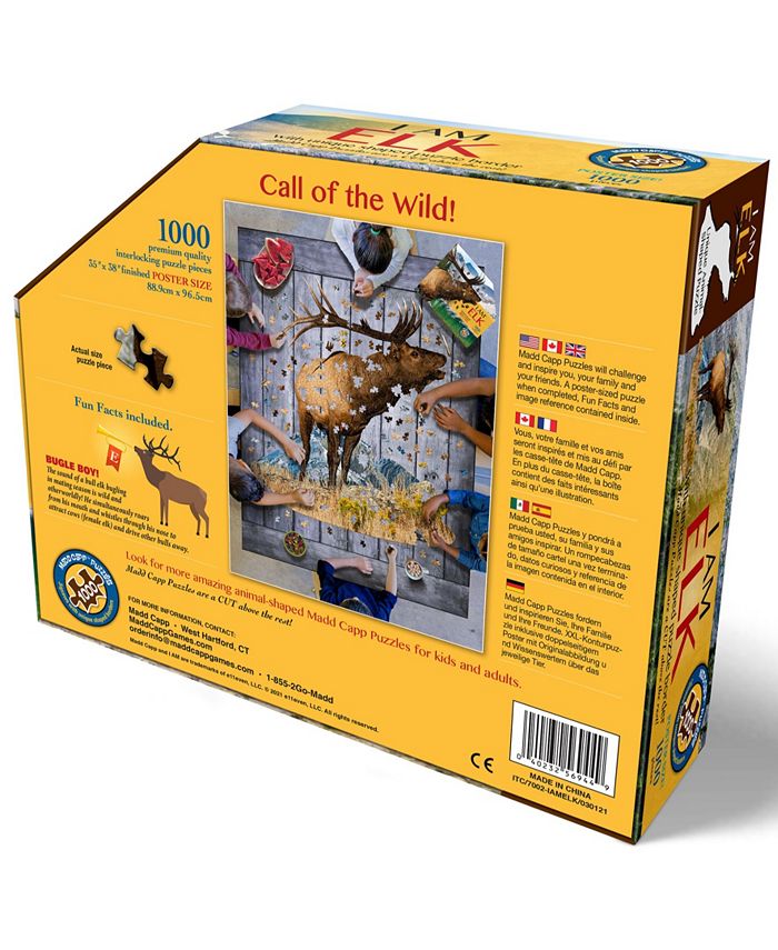 Madd Capp Games Puzzles - I AM ELK Puzzle, Set of 1000 - Macy's