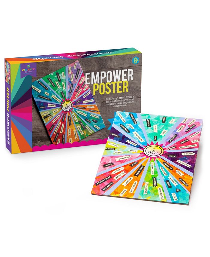 CRAFT-TASTIC EMPOWER POSTER - Craft Kit - One-of-a-kind Inspirational ...
